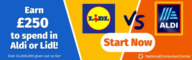 get a £250 Aldi or Lidl gift card